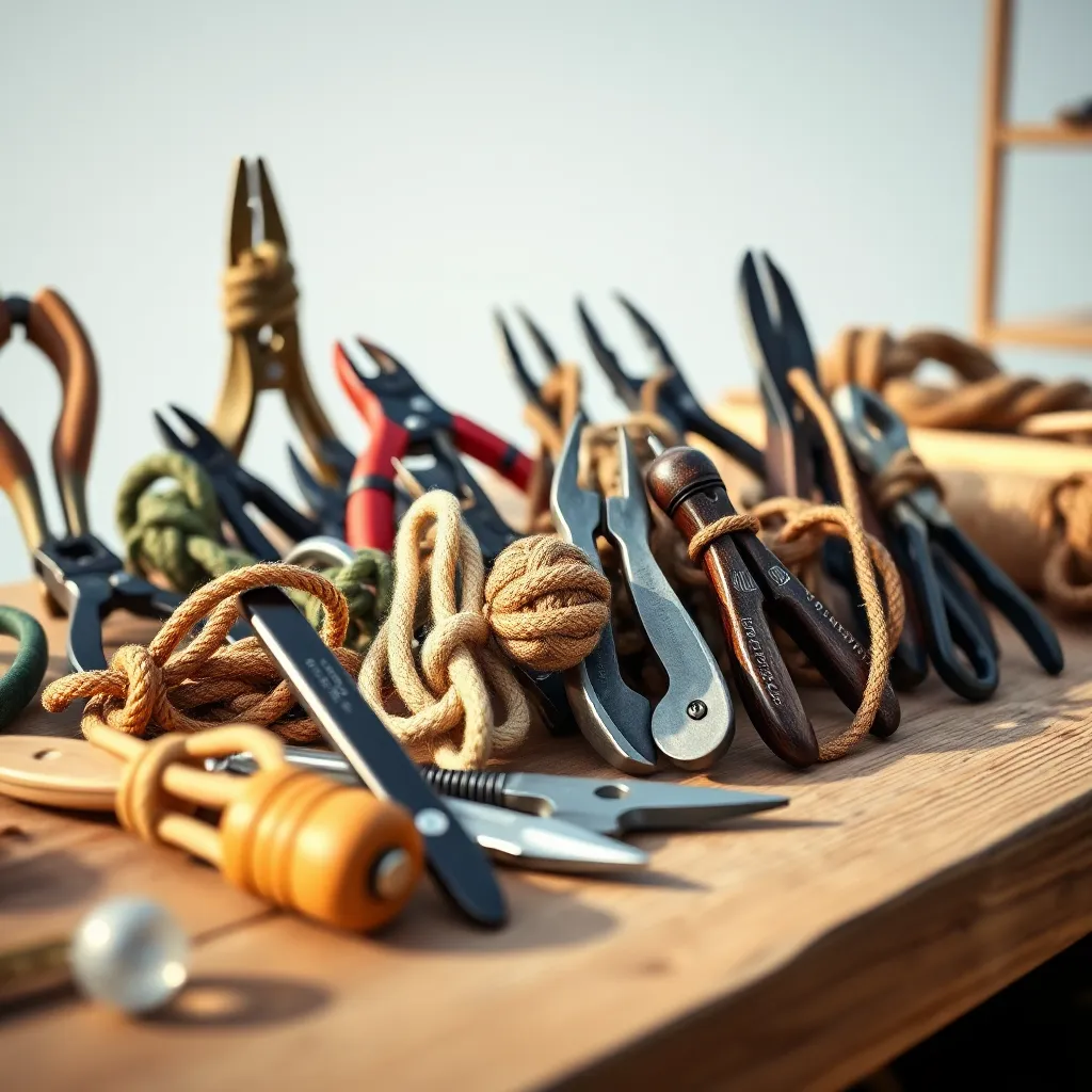 Essential Knot Tying Tools for Crafting and Outdoor Use